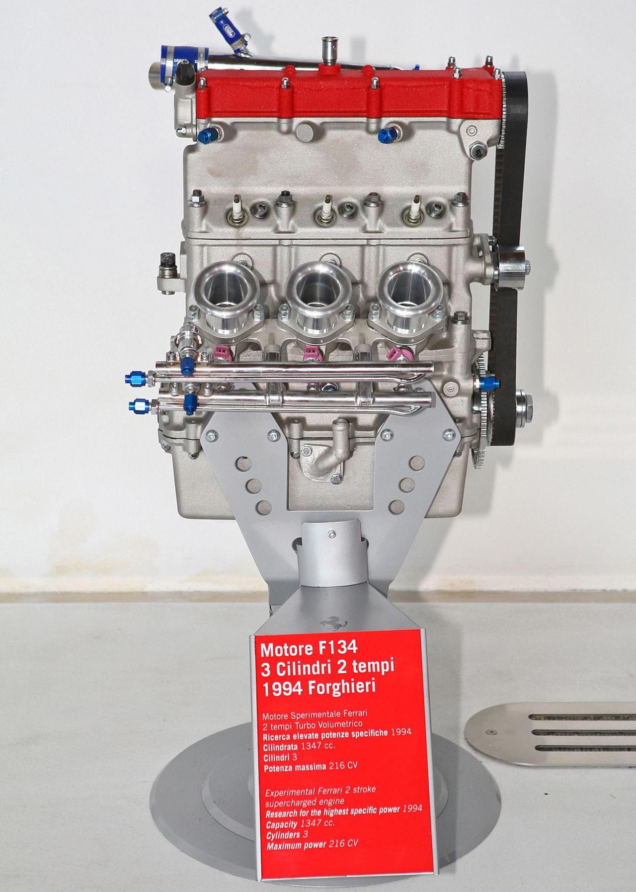 Así era el motor de tres cilindros que Ferrari fabricó