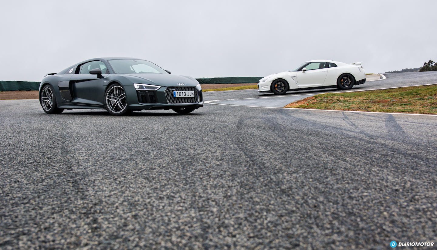 Audi R8 V10 Plus vs Nissan GT-R Track-Pack. El día que Godzilla se ...